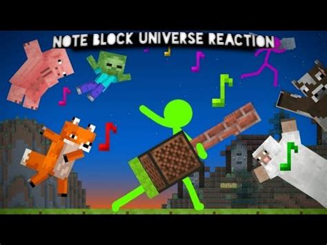 Reacting To Note Block Universe Animation Vs Minecraft YouTube