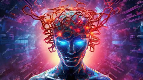 Premium Ai Image Artificial Brain Robot Digital Illustration Intelligence Head Machine