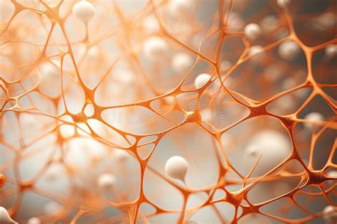 Neuron Cells Viewed Under The Microscope Ai Generative Stock