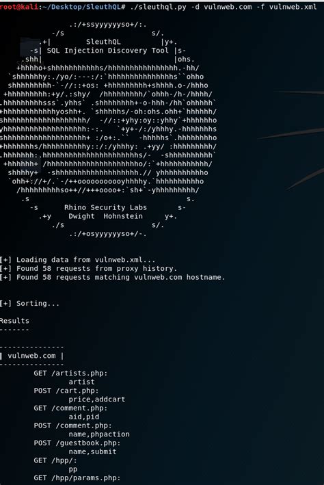 SleuthQL A SQL Injection Discovery Tool Rhino Security Labs