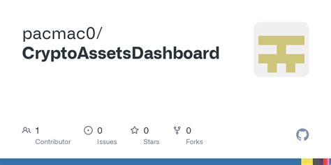 GitHub Pacmac0 CryptoAssetsDashboard