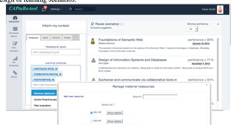 Figure 5 From A Context Modeling Approach And A Tool For Reusing Learning Scenarios Semantic