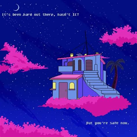 8 Bit Pixel Art With Aesthetic Vaporwave Vibes