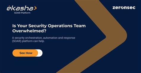 Zeronsec On Linkedin Ekasha Soar Security Cloudsecurity Incidentresponseplan…