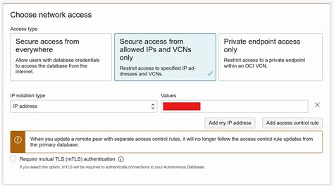 Oracle Autonomous Database Securing With Access Control Lists Acl
