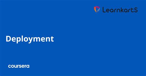 Deployment Coursera