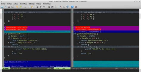 使用 Vimdiff 比較檔案間的差異 G T Wang