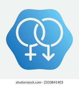 Diagonal Icon Logo Gender Symbol Stock Vector Royalty Free 2333841449 Shutterstock