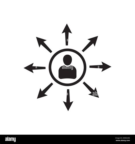Delegation Management Icon On White Background Stock Vector Image And Art Alamy
