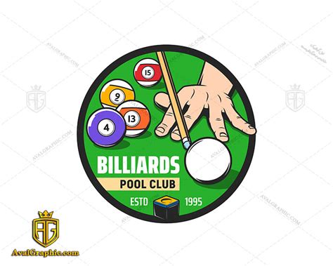 طرح لوگو خام باشگاه بیلیارد