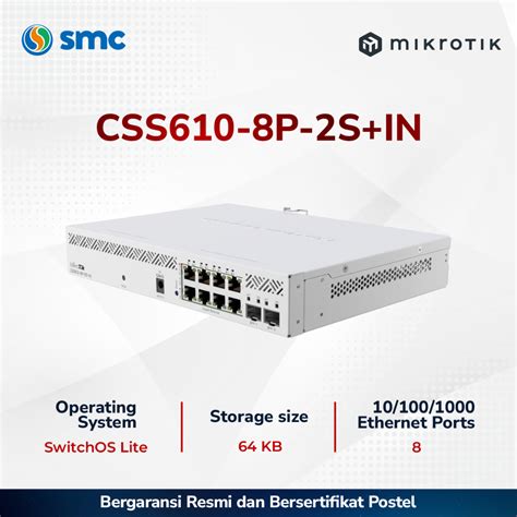 Jual MikroTik CSS610 8P 2S IN Switch Shopee Indonesia