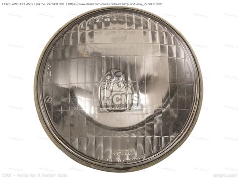 2978431000 Head Lamp Unit Assy Yamaha Buy The 297 84310 00 00 At Cmsnl