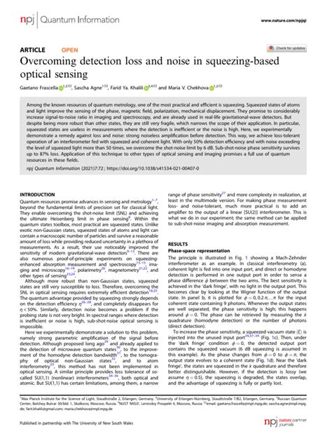 Overcoming Detection Loss And Noise In Squeezing Based Optical Sensing