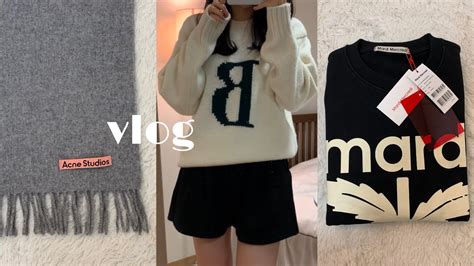 Vlogㅣ직장인 출근룩ㅣ더바넷 니트ㅣ언박싱지그재그 라룸 마르디 맨투맨ㅣ한남동 쇼룸 투어시엔느 낫띵리튼 마리떼ㅣ아크네 머플러ㅣ겨울 데일리룩ㅣ투티에 로케백ㅣ버클부츠