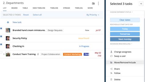 How To Select And Move Multiple Tasks Or Subtasks Wrike Help Center
