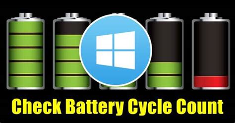 How To Check Battery Cycle Count In Windows 10 Laptop Techdator Techdatu