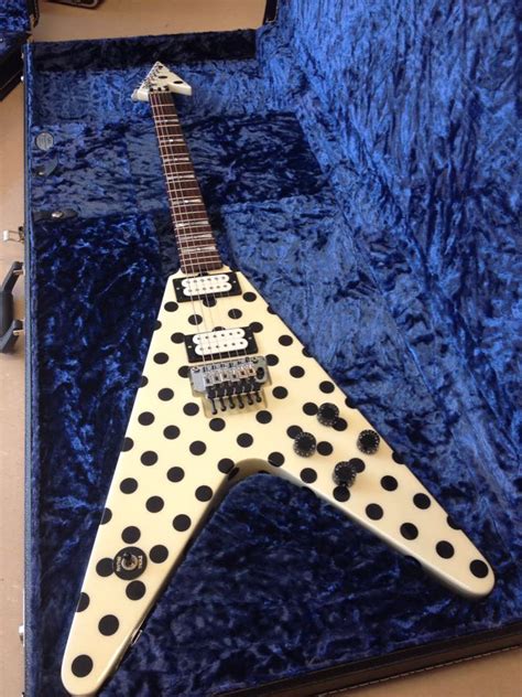 Gmw Custom Shop Randy Rhoads Polka Dot And Reversed Polka Dot Flying V