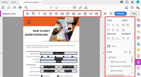 Create Fillable Forms Adobe Acrobat