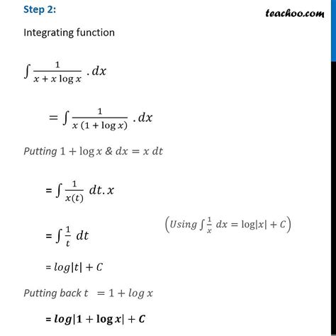 Ex 72 3 Integrate 1 X X Log X Class 12 Ncert