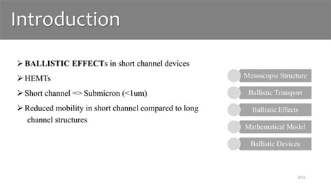 Ballistic Mobility Model Presentation Pptx Physics Science
