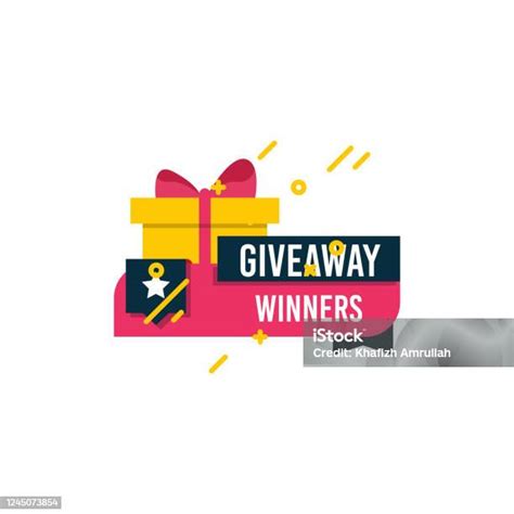 소셜 미디어 게시물 깜짝 패키지 가입자 보상에 대한 경품 수상자 템플릿 디자인 선물 상자 벡터 선물 같은 또는 현대 플랫 스타일로 고립 된 아이콘을 다시 게시 개념에 대한