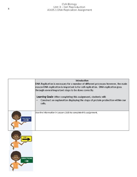 A3051 Dna Replication Assignment Unit 3 Cell Reproduction A305