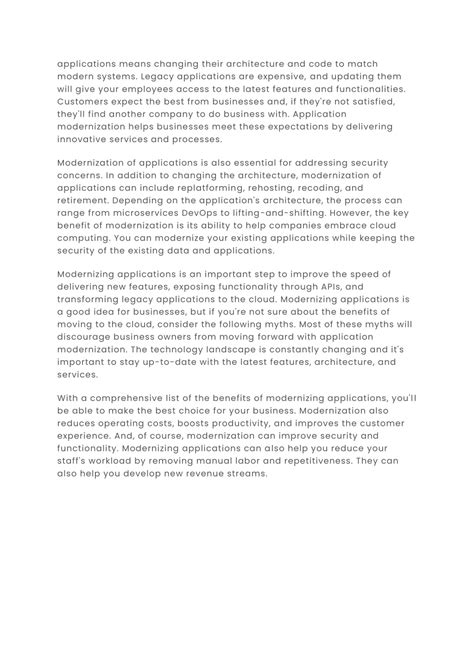 Ppt The Benefits Of Application Modernization Powerpoint Presentation