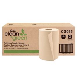Swish Clean And Green® Roll Paper Towels Natural 1 Ply 12x350