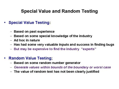 Boundary Value Testing 1 A Type Of Black