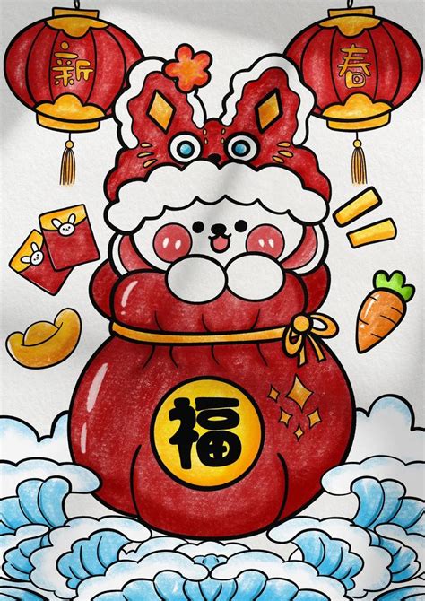 新年简笔画大全带颜色（推荐11张）简笔画图片大全