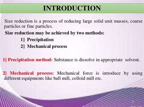 particle size reduction techniques