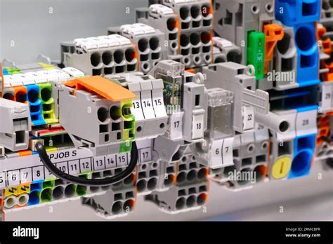 Box For Color Wires Of Distribution Of An Electricity Plc Control Panel With Wiring Lectric
