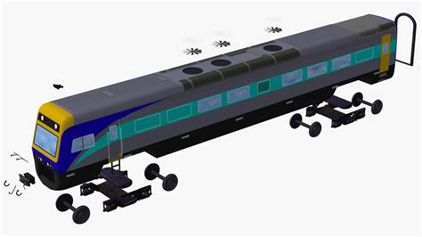3d New South Wales Xplorer Passenger Train Model Turbosquid 2063228