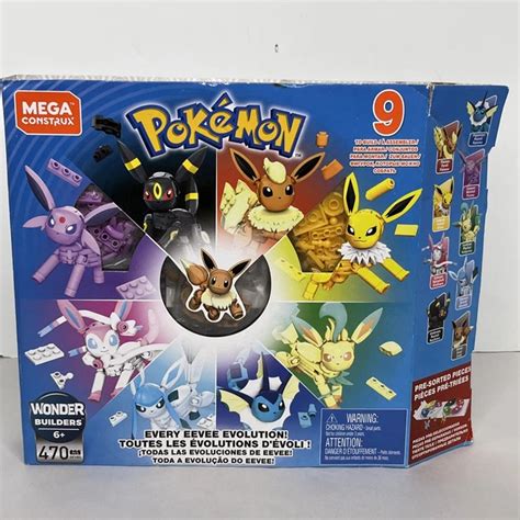 Mega Construx Pokemon Every Eevee Evolution W8 Sealed Builds 2019