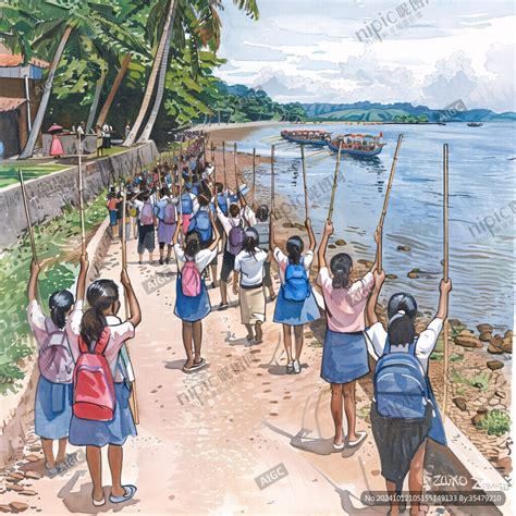 Ai创作图女学生海边插画 西双版纳旅游插画绘 柬埔寨插画 柬埔寨水彩插画彩绘 鼓浪屿插画 柬埔寨广告柬埔寨插画 菲律宾插画 柬埔寨插画柬埔寨旅游 柬埔寨手绘柬埔寨旅行 缅甸插画缅甸印象 学生