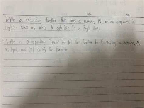 Solved Mips Recursion Problem The First Write~ Sentence