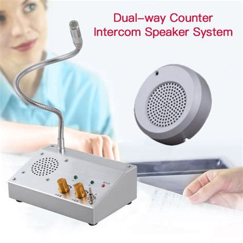 2 way window counter intercom speaker interphone system voice for bank hospital lazada ph