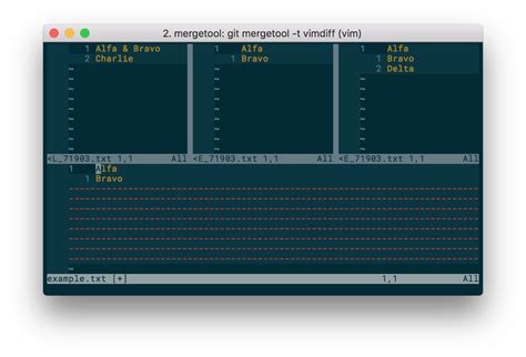 Git の Mergetool で Vimdiff を指定して Vim でマージコンフリクトを解決してみた Yu8mada