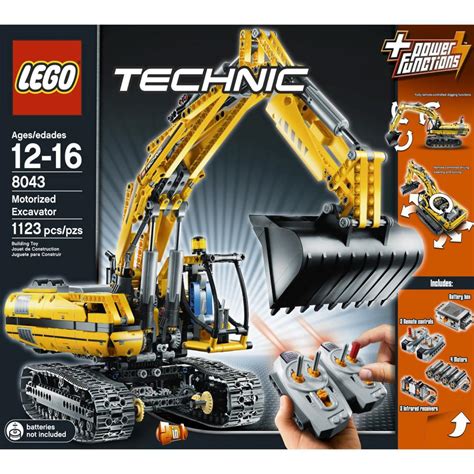 Bricker Конструктор Lego 8043 Моторизированный Экскаватор Motorized Excavator