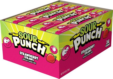 Sour Punch Twists Straw Twists Bulk Pack 200