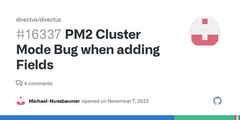 Pm2 Cluster Mode Bug When Adding Fields · Issue 16337 · Directus