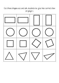 Basic D Shape Sort FREE By Miss Morgan S Classroom Australia TpT