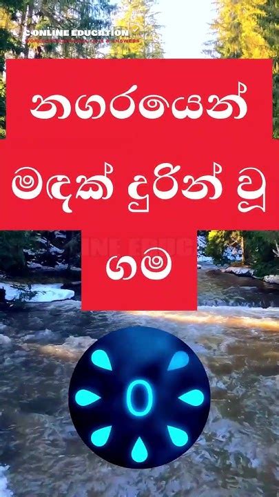 නගරයෙන් මඳක් දුරින් වූ ගම තනි පද සිංහල භාෂාව General Knowledge