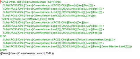Using Lead Mdx Function For Dimensions Other Than Time Surprises In