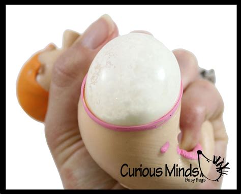 Pimple Face Squishy Stress Ball Zit Popping Fun Fidget Gross Pus N Curious Minds Busy Bags