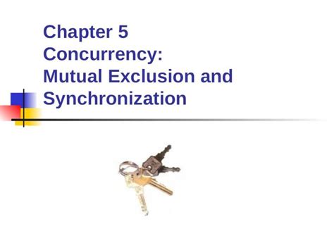 pptx chapter 5 concurrency mutual exclusion and synchronization