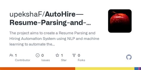 Github Upekshafautohire Resume Parsing And Hiring Automation System The Project Aims To