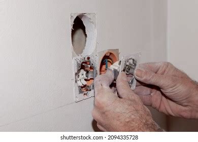 Electrician Replacing Wall Switch Diy Project Stock Photo Shutterstock