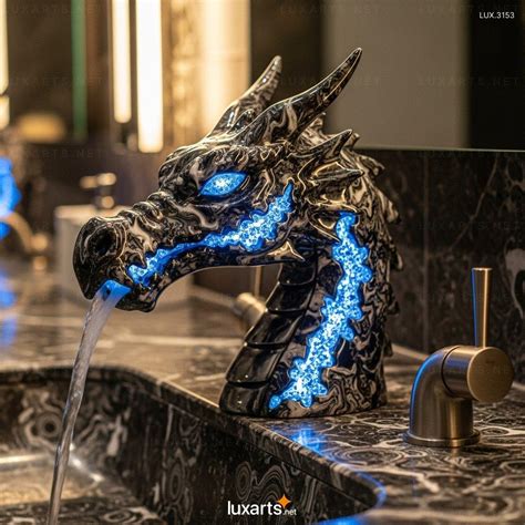 Dragon Shaped Faucet Elegant Bathroom Fixture With Mythical Design