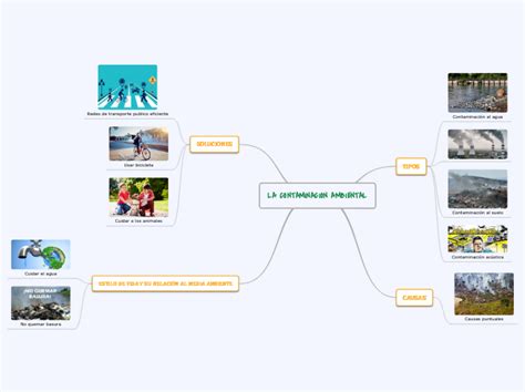 La Contaminacion Ambiental Mind Map
